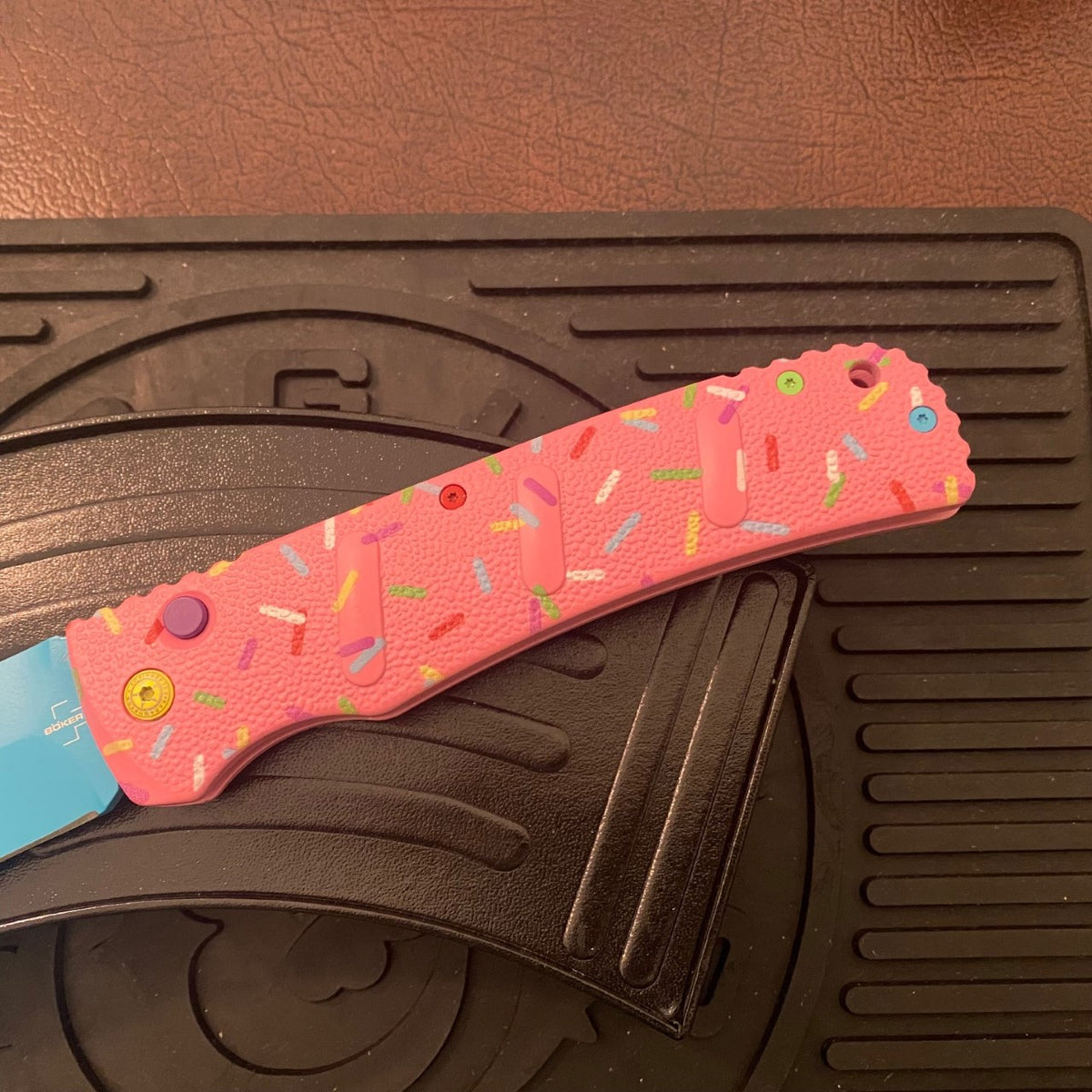Boker XXL Kalashnikov Exclusive Dessert Warrior 4.75" Blue Blade Donut ...