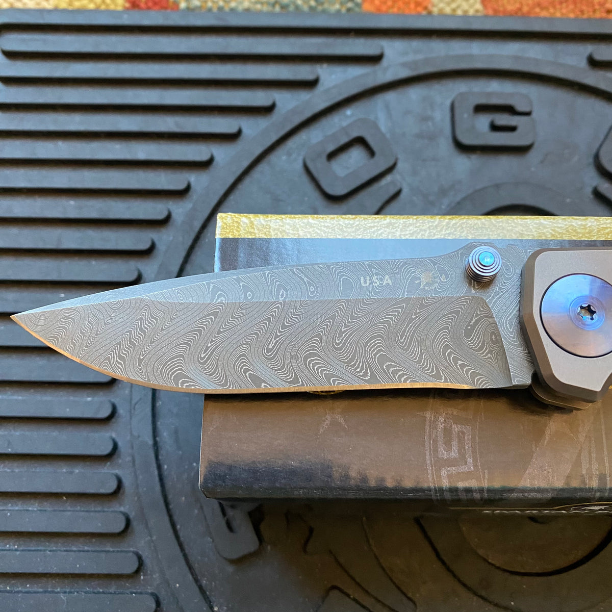 Spartan Blades SF5 DRAGON Damascus SHF Dragon Harsey Folding Knife 3.9 ...